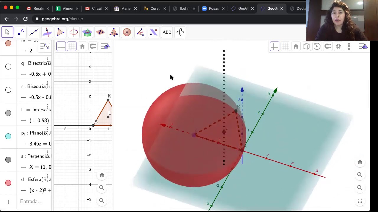 Uso de GeoGebra para calculo de ángulo diedro en un tetraedro. - YouTube