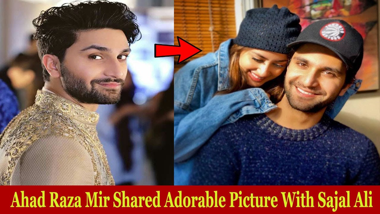 Adorable Click of Ahad Raza Mir With His Wife Sajal Ali - YouTube