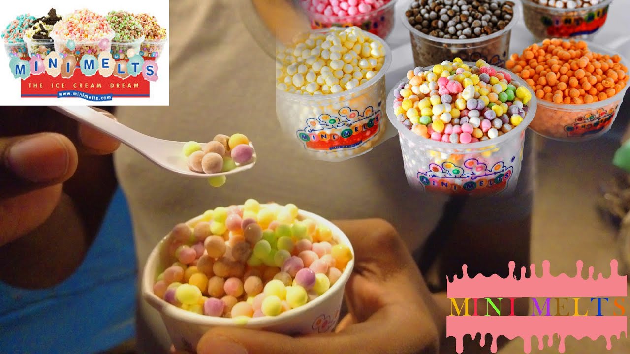 Mini Melts unique ice cream in karachi - YouTube