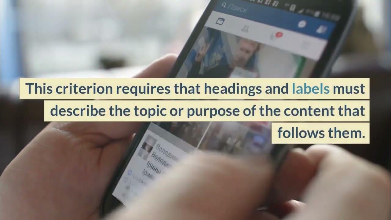 How to implement WCAG 2.1 Success Criterion 2.4.6 Headings and Labels in code with examples ...