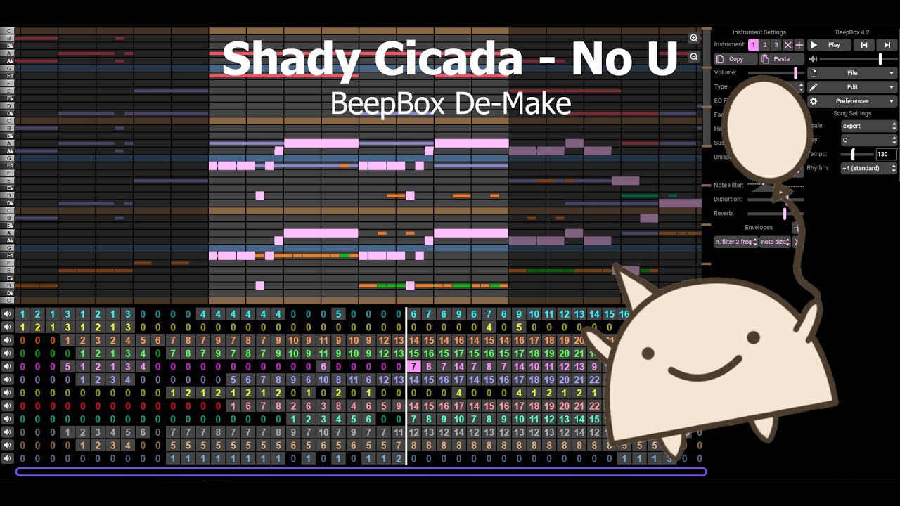 Shady Cicada - No U [BeepBox De-Make] - YouTube