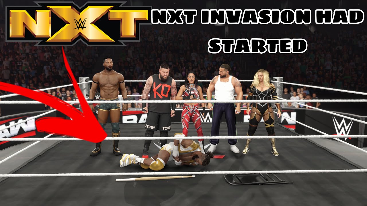 WWE 2k25 MyRise #2 - THE NXT INVASION HAS STARTED! - YouTube