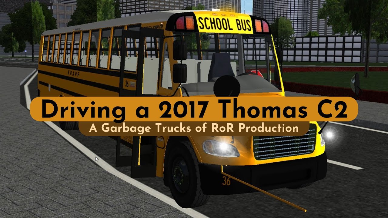 Rigs of Rods - Doing an AM Route on a 2017 Thomas Saf-T-Liner C2 - GV ...