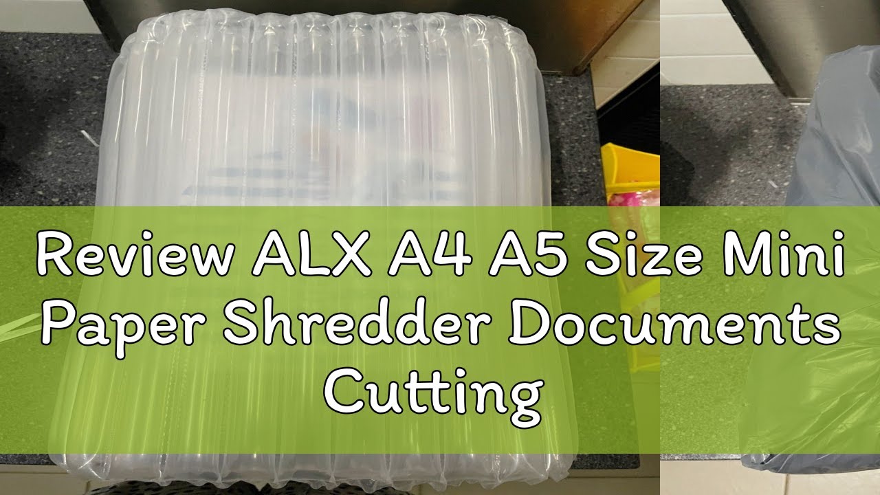 Review ALX A4 A5 Size Mini Paper Shredder Documents Cutting Machine ...