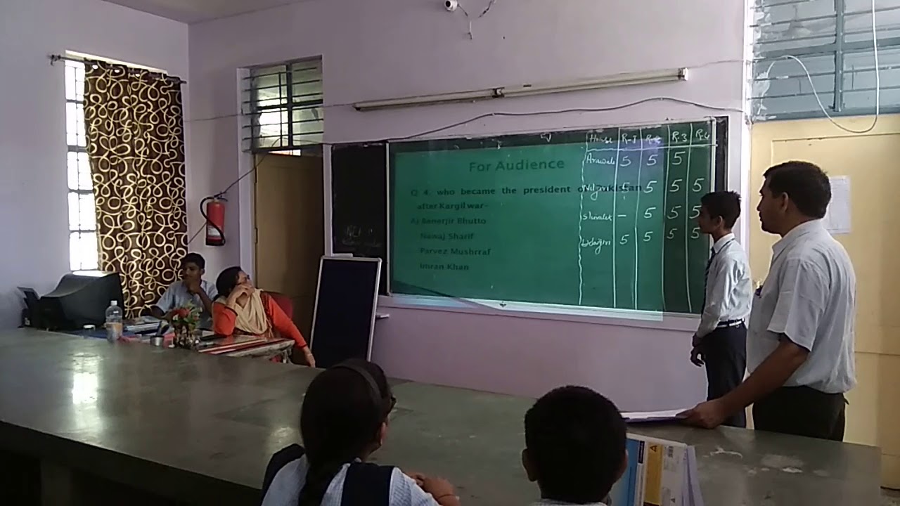 JNV Rewari Quiz on Kargil Vijay Diwas 2019 - YouTube