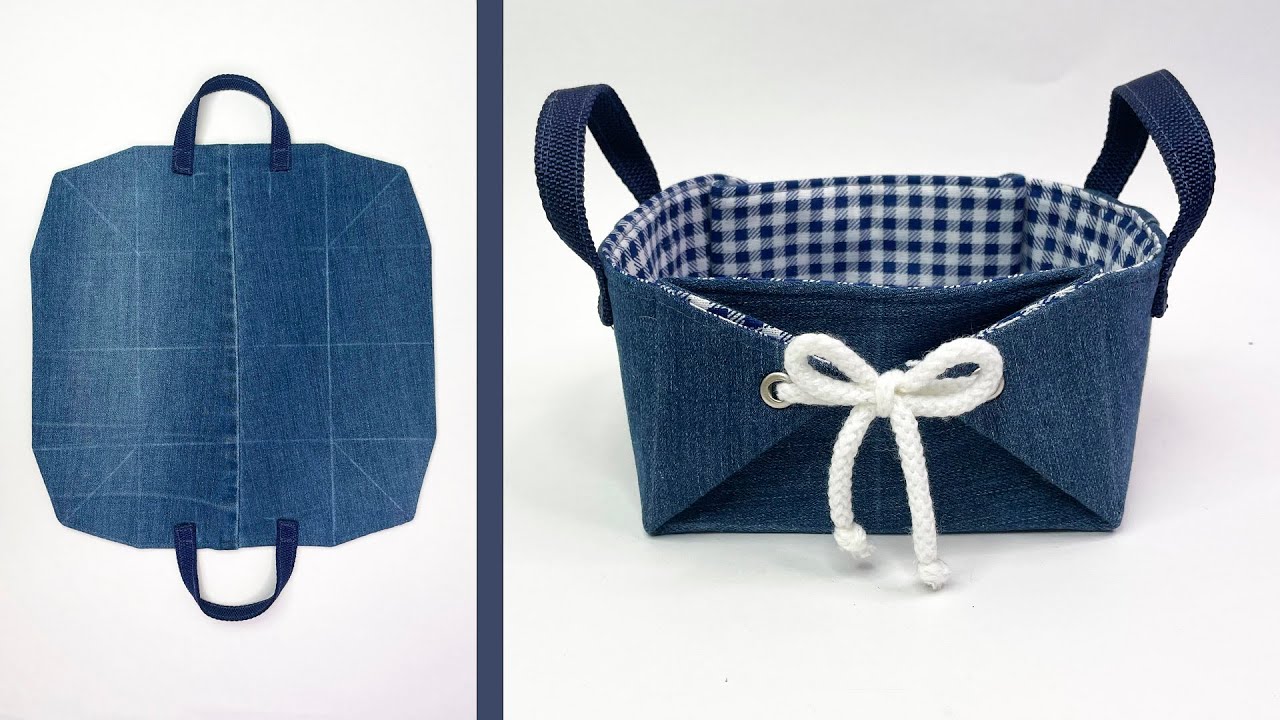 FANTASTIC IDEA! How to sew fabric boxes for home storage - YouTube