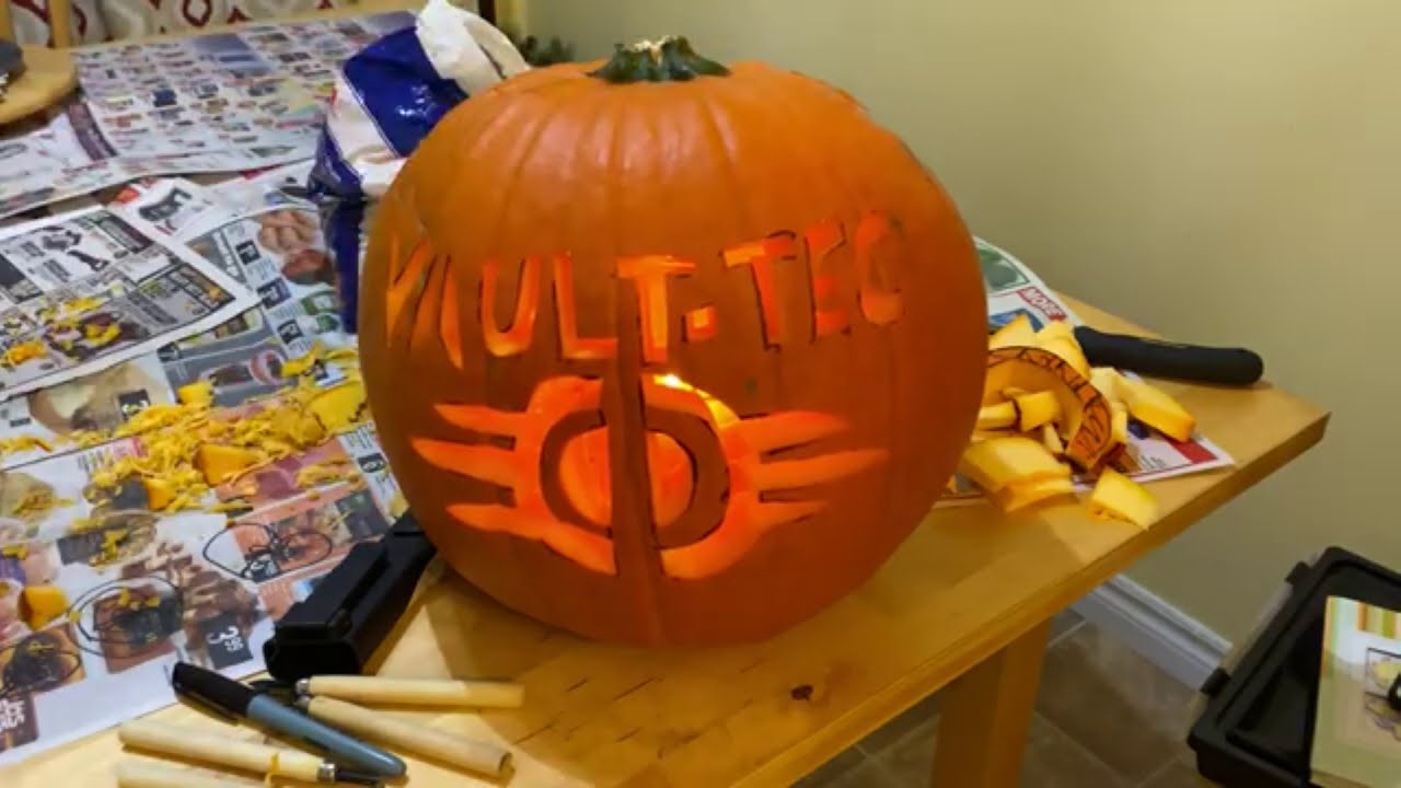 Fallout Vault Tec Jack O'Lantern - YouTube