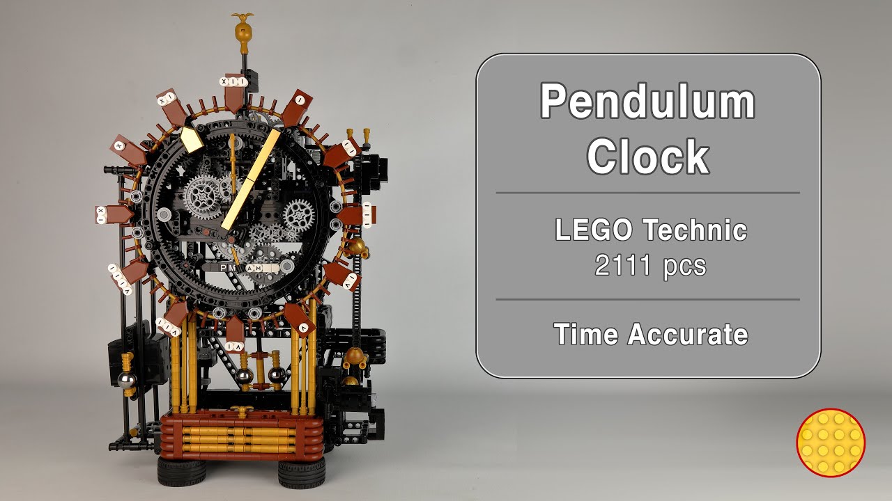 LEGO Pendulum Clock with Building Instruction - YouTube