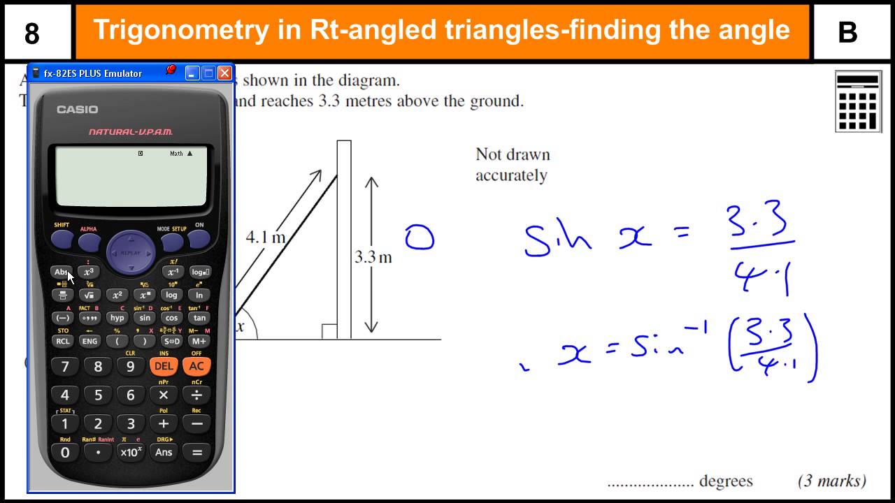 How To Do Trigonometry finding The Angle Worked Examples GCSE Maths how-to-do-trigonometry-finding-the-angle-worked-examples-gcse-maths