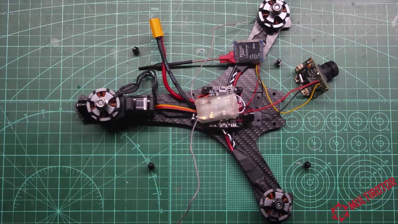 Assembling of BabyTricopter from RCExplorer (170mm Tricopter) - YouTube