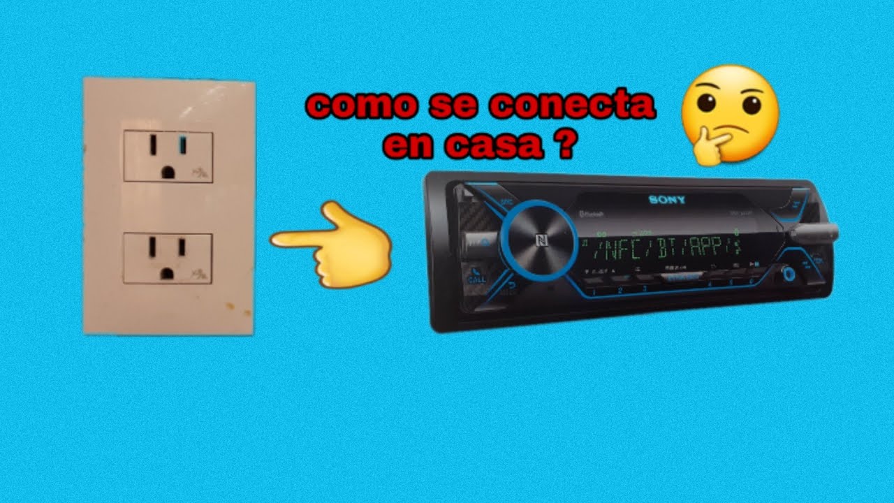Como conectar un autoestereo en casa *con fuente de pc* - YouTube