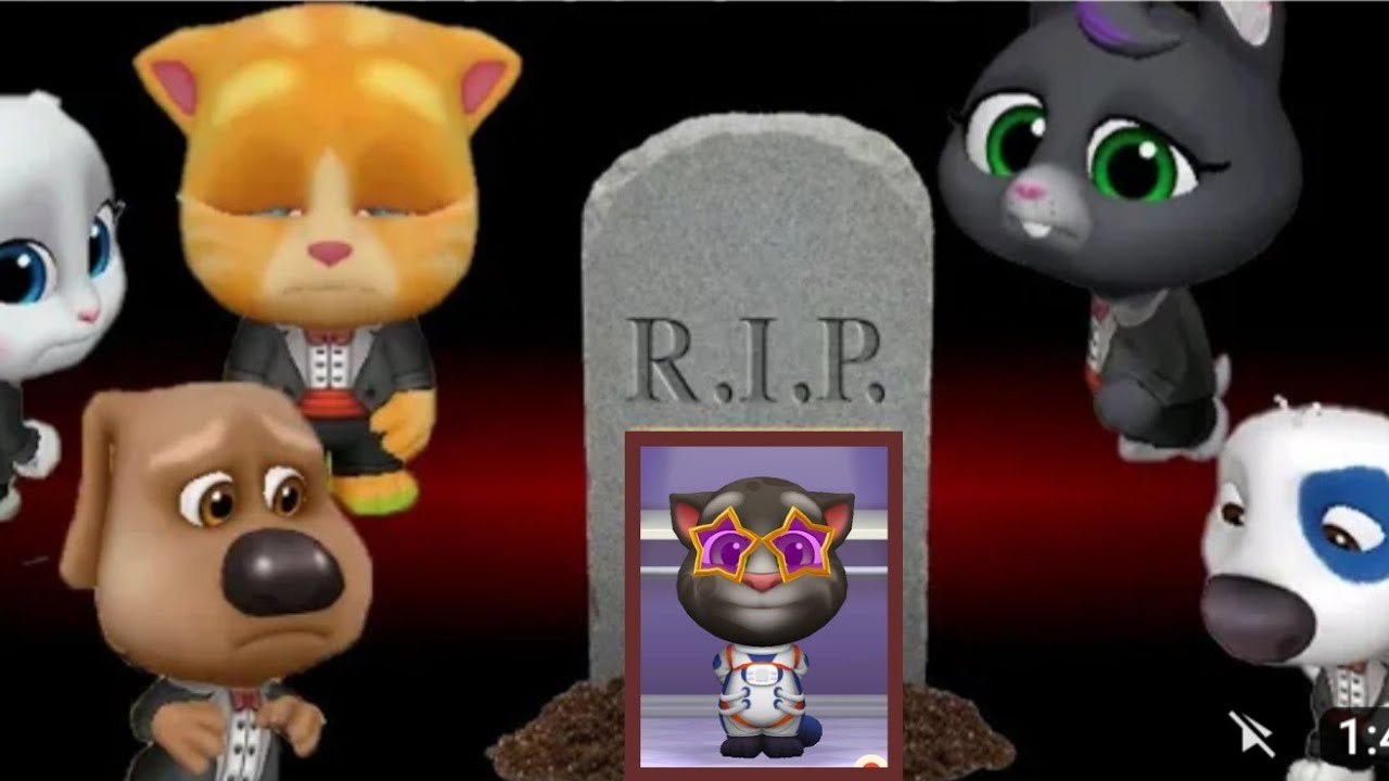 my talking tom 2 friends ] my tom rip - YouTube