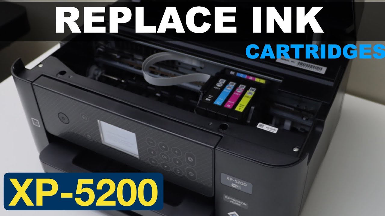 Epson XP 5200 Ink Cartridge Replacement YouTube