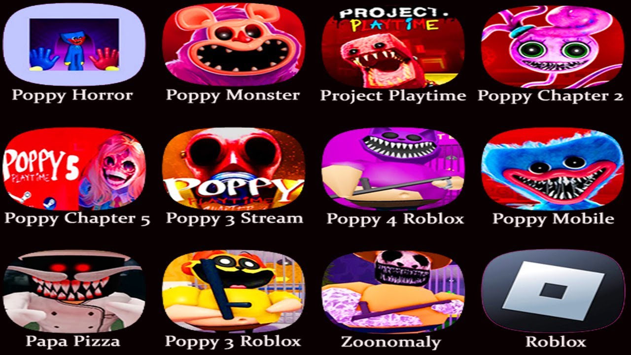 Poppy Horror,Poppy Mobile,Poppy Playtime 2,Poppy Playtime 3,Poppy ...