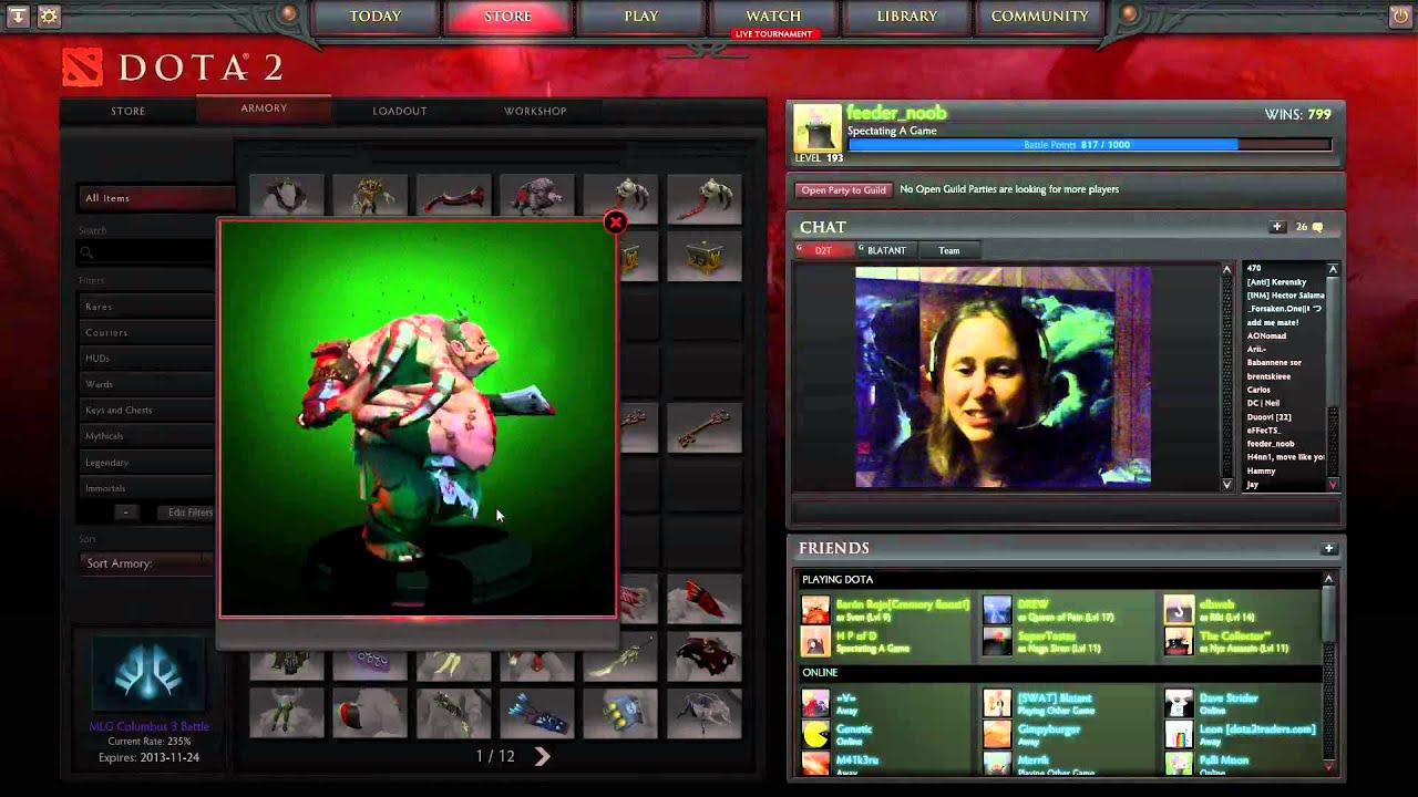 Dota 2 Diretide 2013 Treasure Chest Unboxing - YouTube