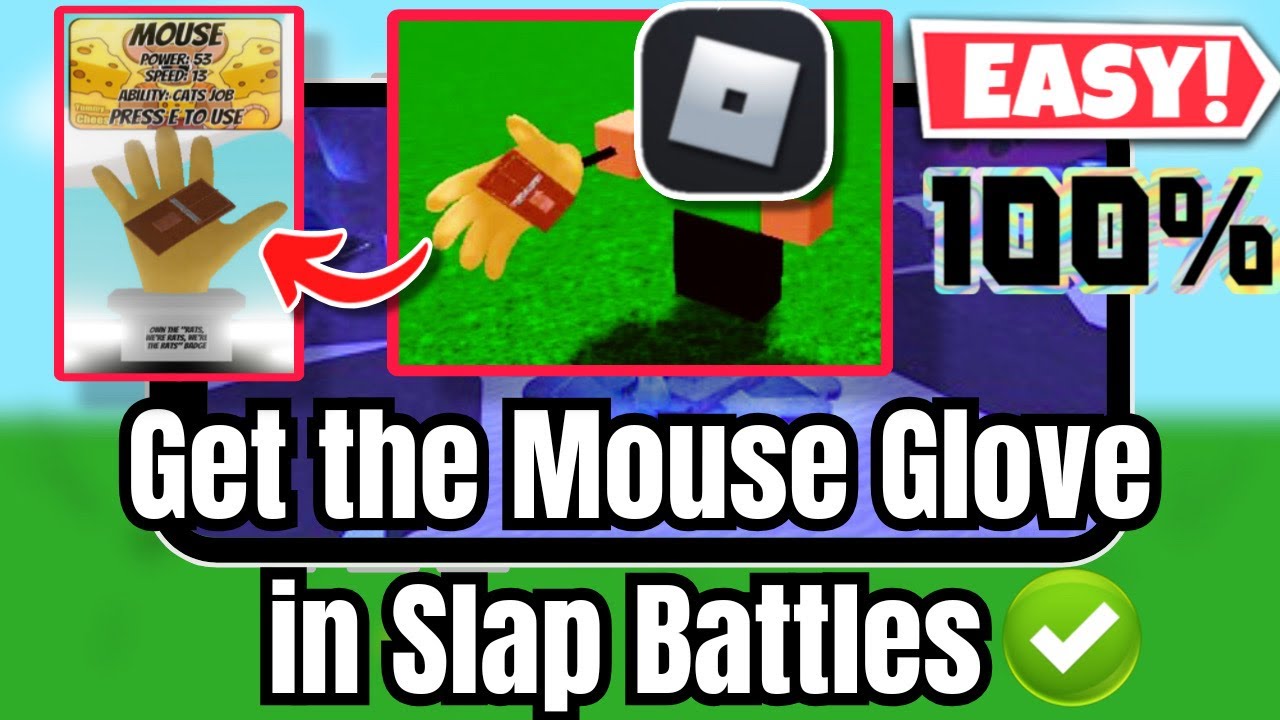 How to get the Mouse Glove in Slap Battles with Rats , We’re Rats Badge ...