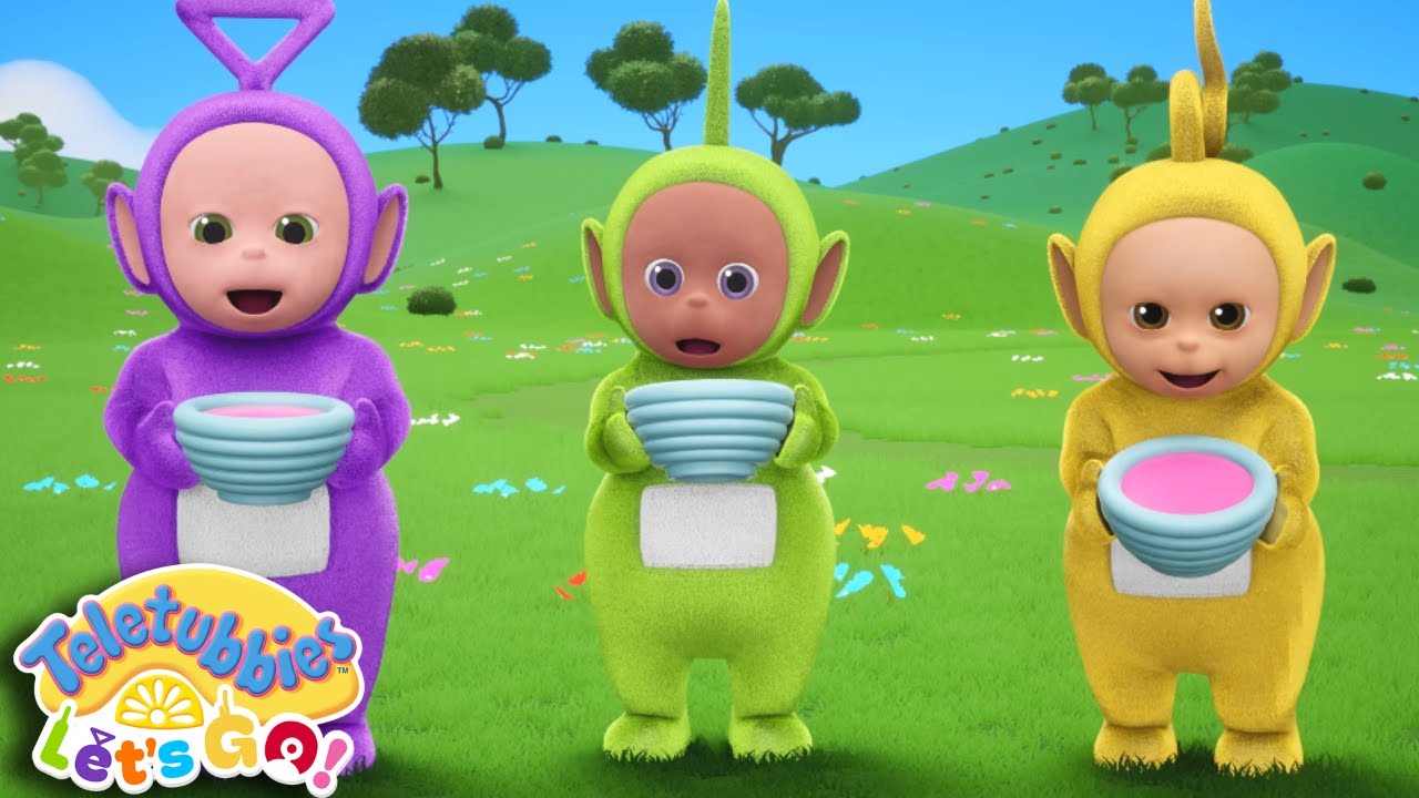 Bowls FULL of TUBBY CUSTARD! | Teletubbies Let’s Go Full Episodes ...