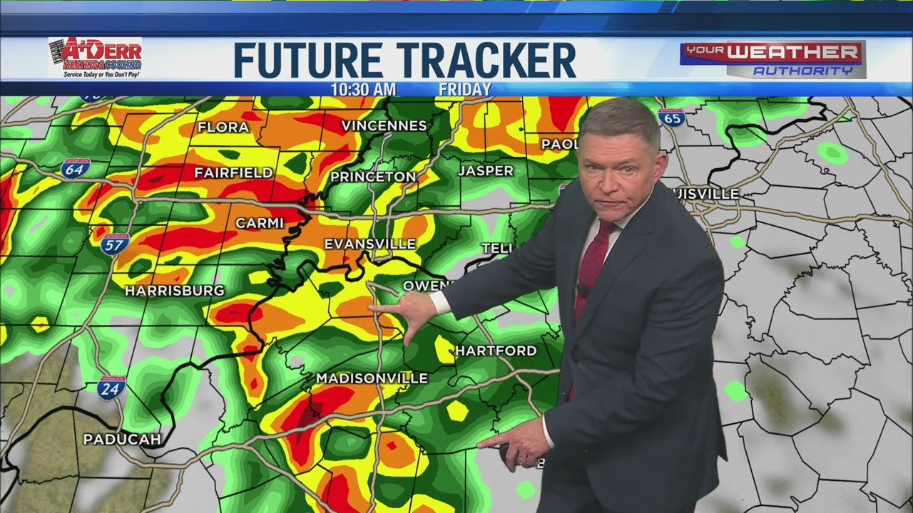 Heavy Rain/Storms/High Winds Friday - YouTube