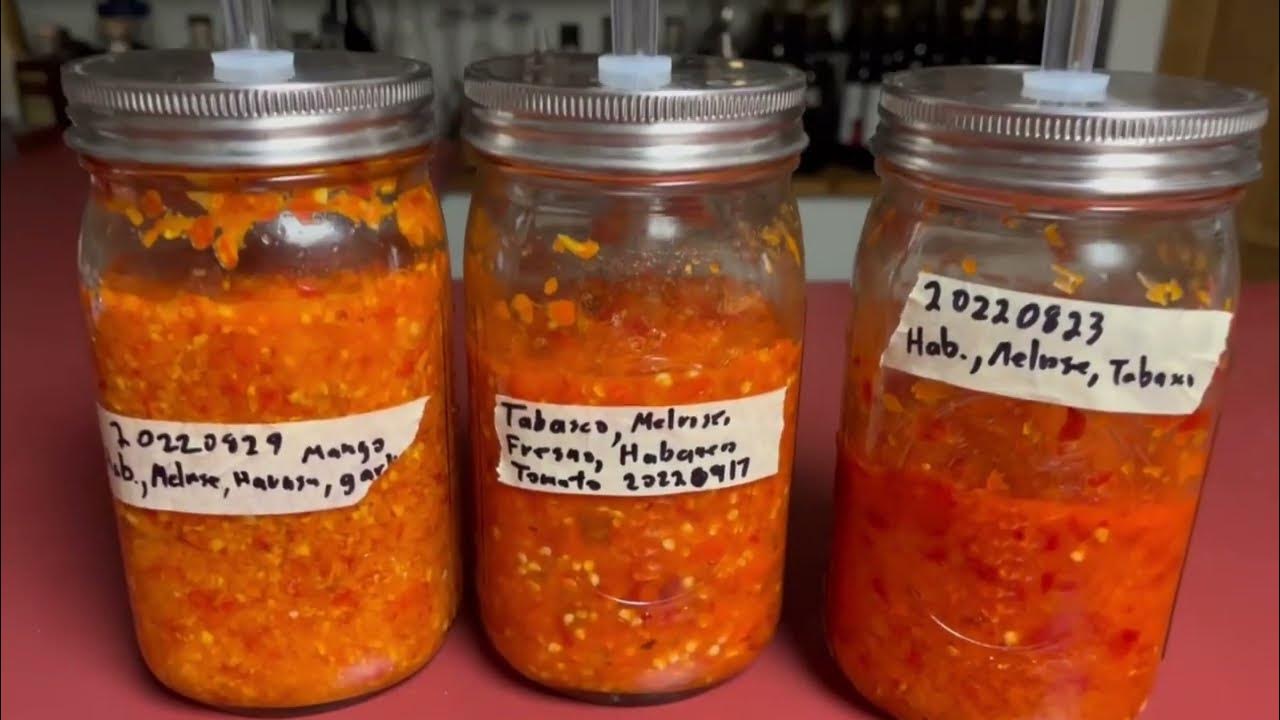 Fermented Hot Sauce Via the Pepper Mash Method (Part 1): Preparation & Kickoff - YouTube