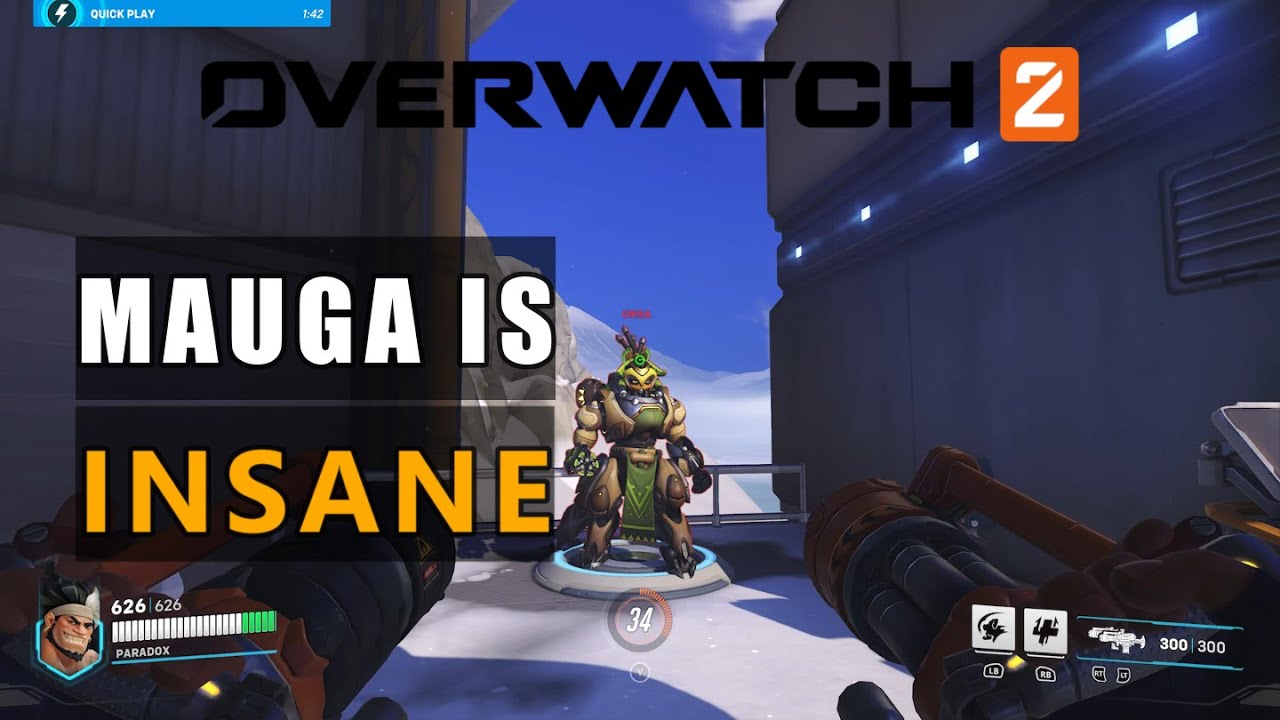 Overwatch 2 - Mauga NEW TANK Gameplay (INSANE ABILITIES) - YouTube