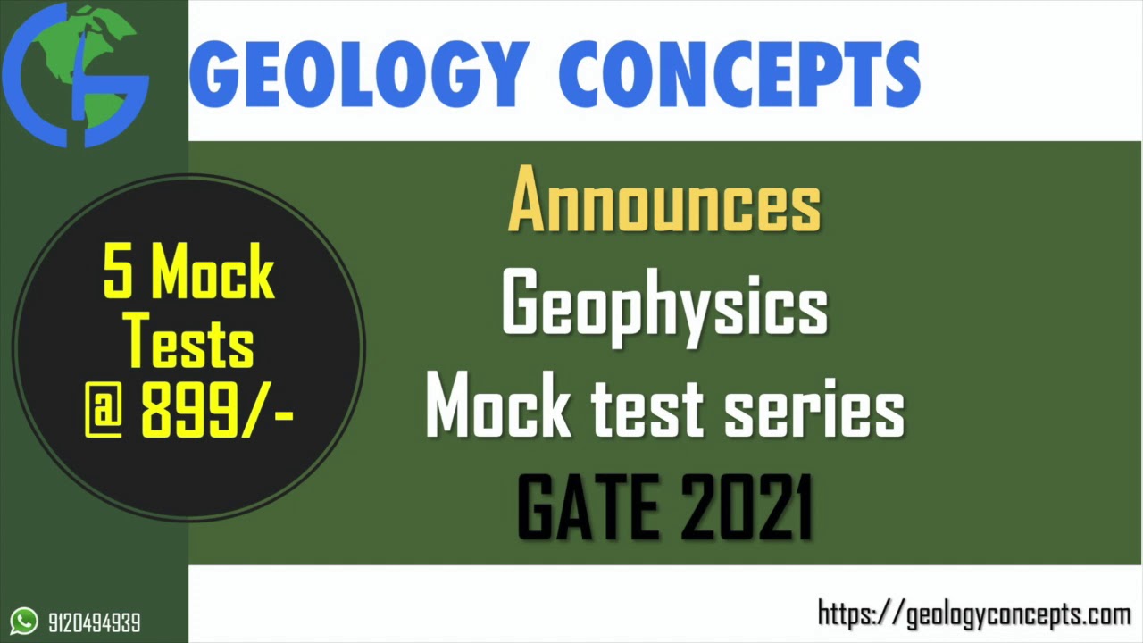 Geophysics Mock Test Series | GATE GG 2021 | GeologyConcepts.com - YouTube