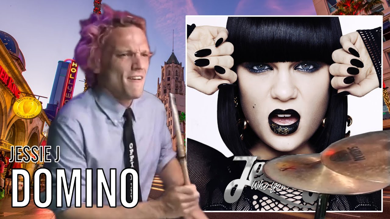Jessie J - Domino | Office Drummer on Hollywood Blvd - YouTube
