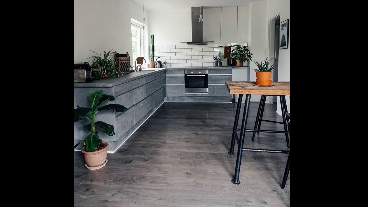 Concrete Kitchen Resurface With Conteco by Conteco DK - YouTube