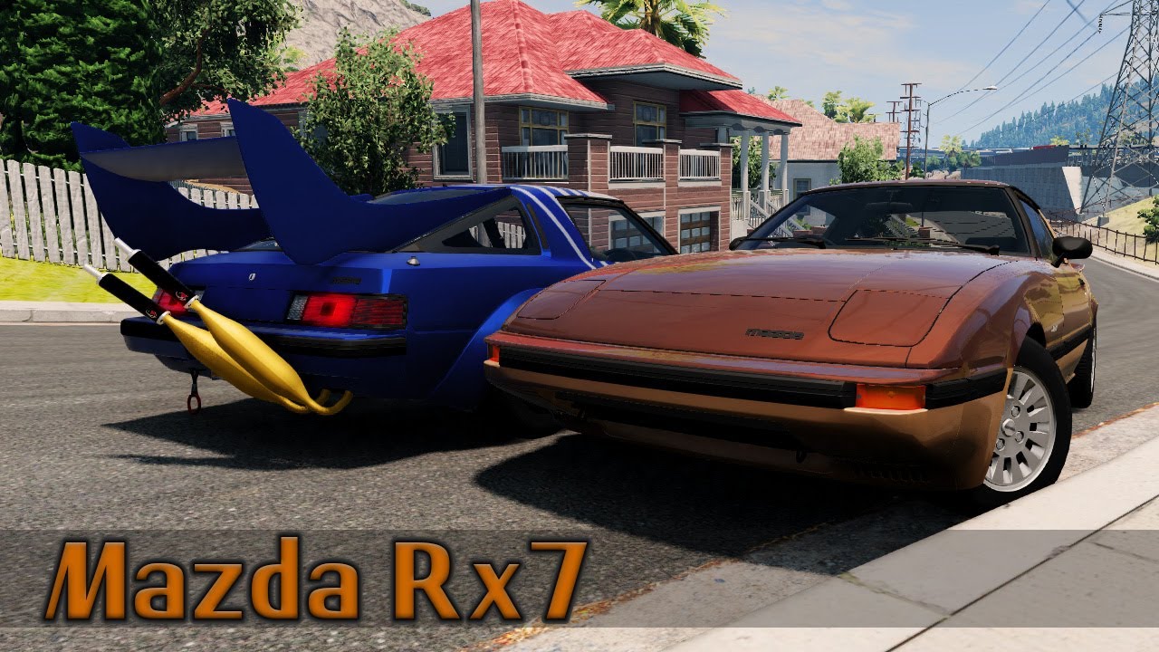 Мод Mazda Rx7 (1981-1985) FB33 для BeamNG.drive - YouTube