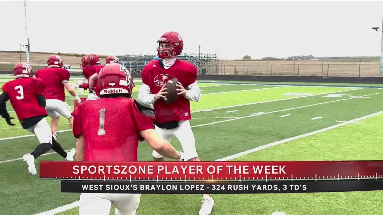 SportsZone Player Of The Week - West Sioux's Braylon Lopez - YouTube
