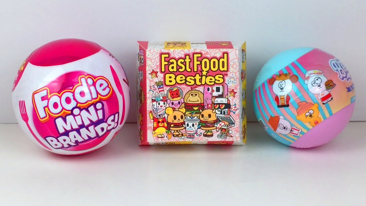 Unboxing Fast Food Mini Figures Foodies Mini Brands Tokidoki Fast Food ...
