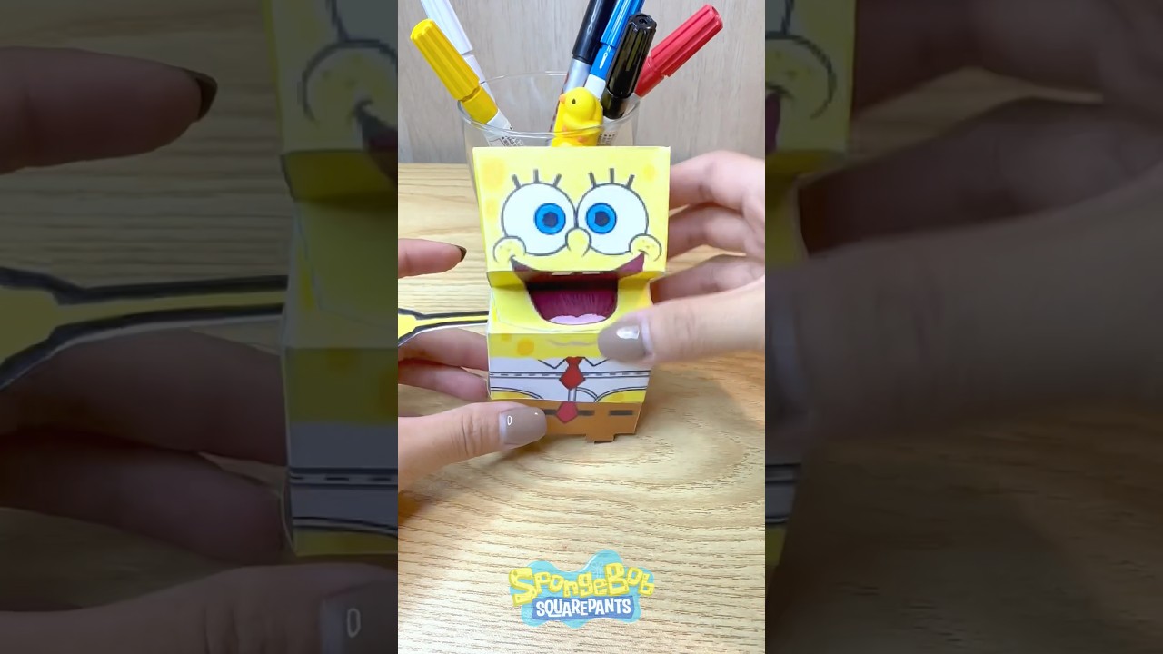 ASMR DIY Paper Craft - SpongeBob - YouTube