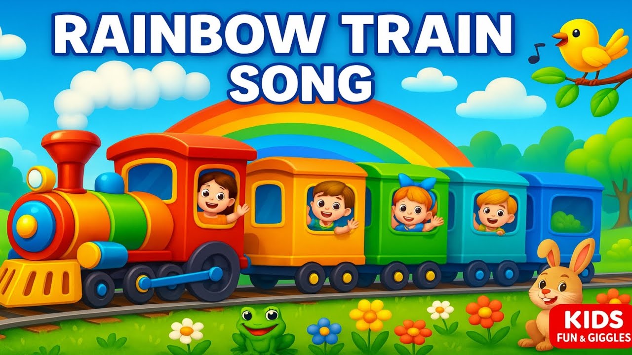 Hop on the Rainbow Train: A Colorful Adventure for Kids - YouTube