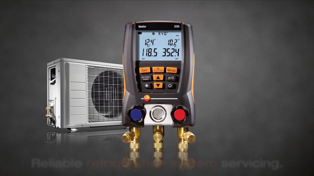 testo 550 Digital Manifold - Reliable refrigeration system servicing ...