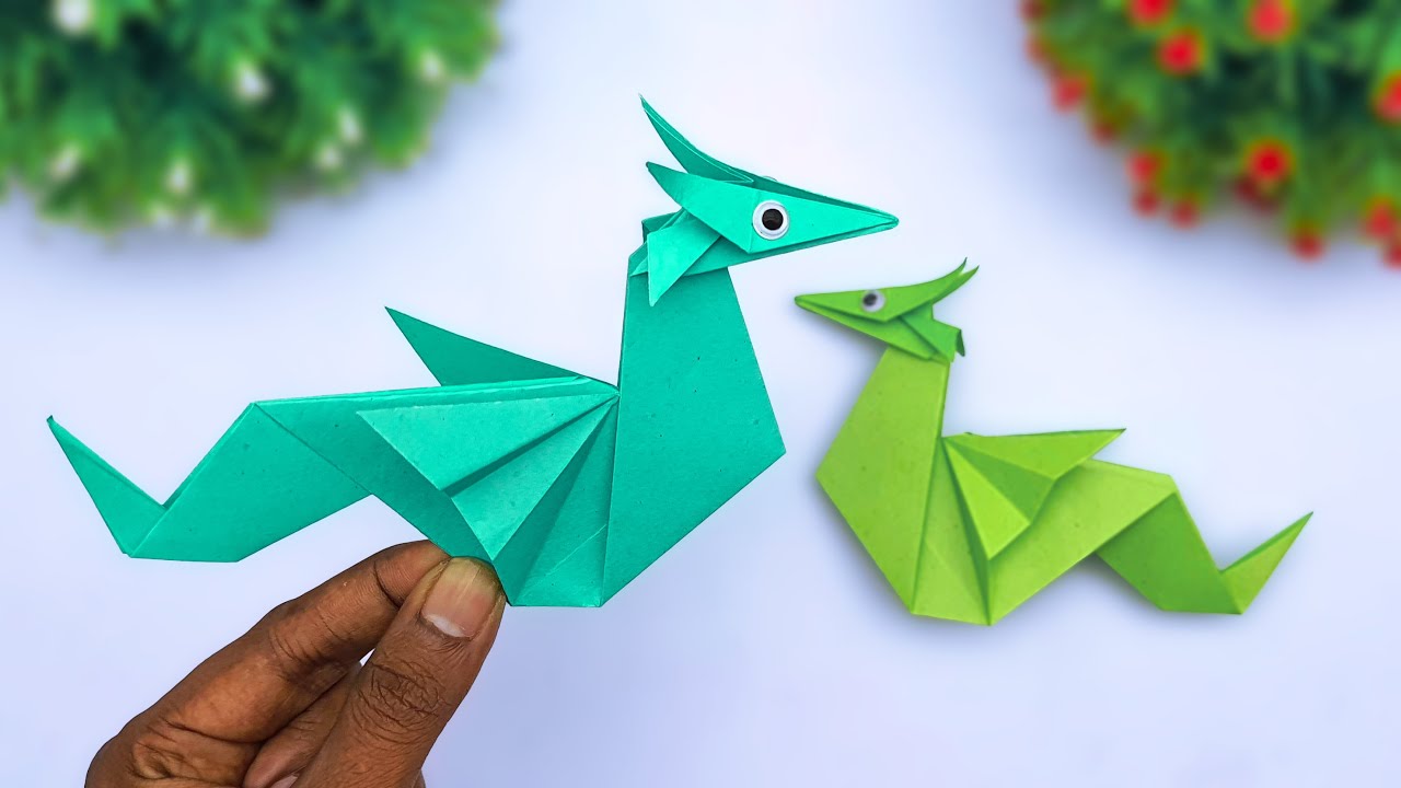 How To Make Easy And Simple Origami Dragon | Paper Crafts Animal ...