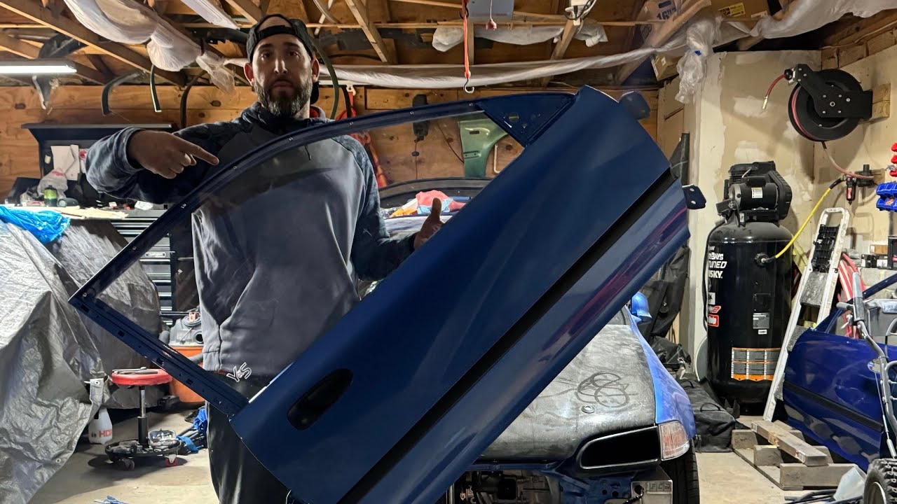 HOW TO CUT CIVIC EG DOORS AND INSTALL LEXAN THE EASY WAY!!!!!! - YouTube