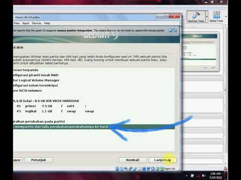 Tutorial Instal Debian divirtual box - YouTube