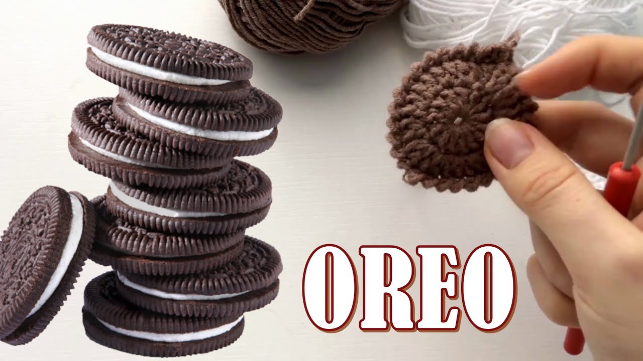 Oreo crochet cookies. Knitted food. Tutorial🍪 - YouTube