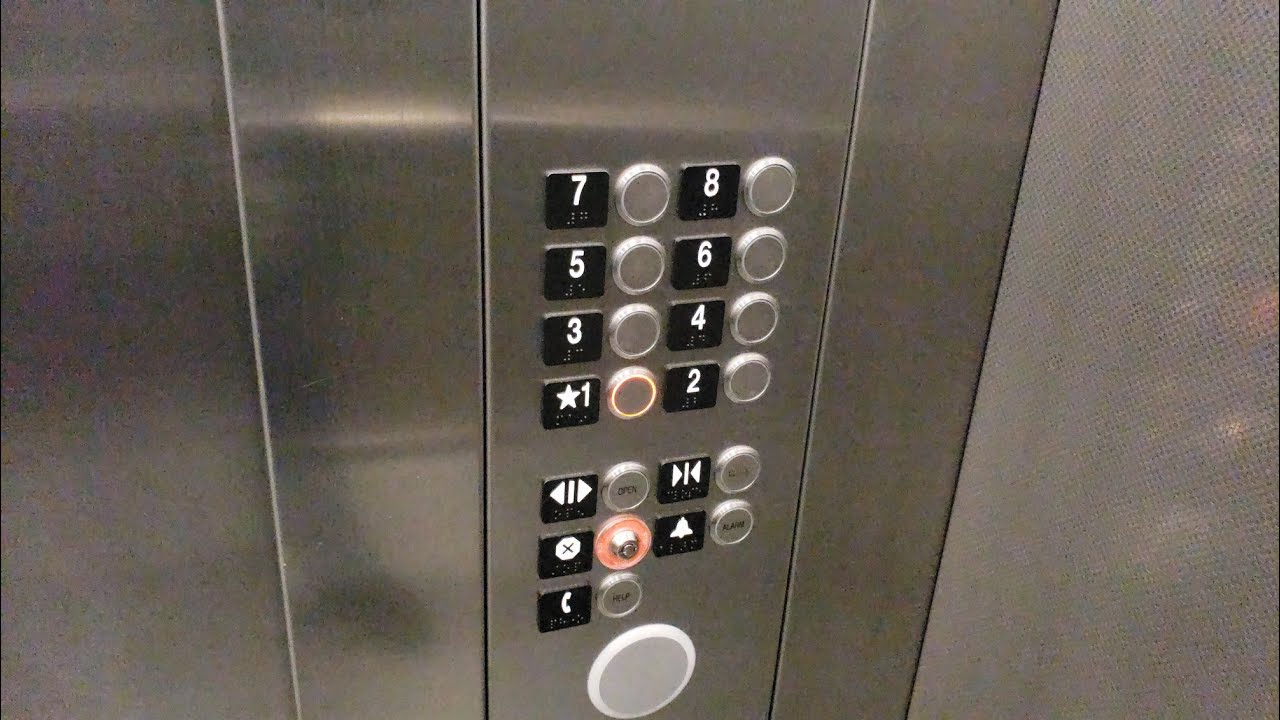 KONE MonoSpace MRL Traction Elevators @ City Center Parking Garage ...