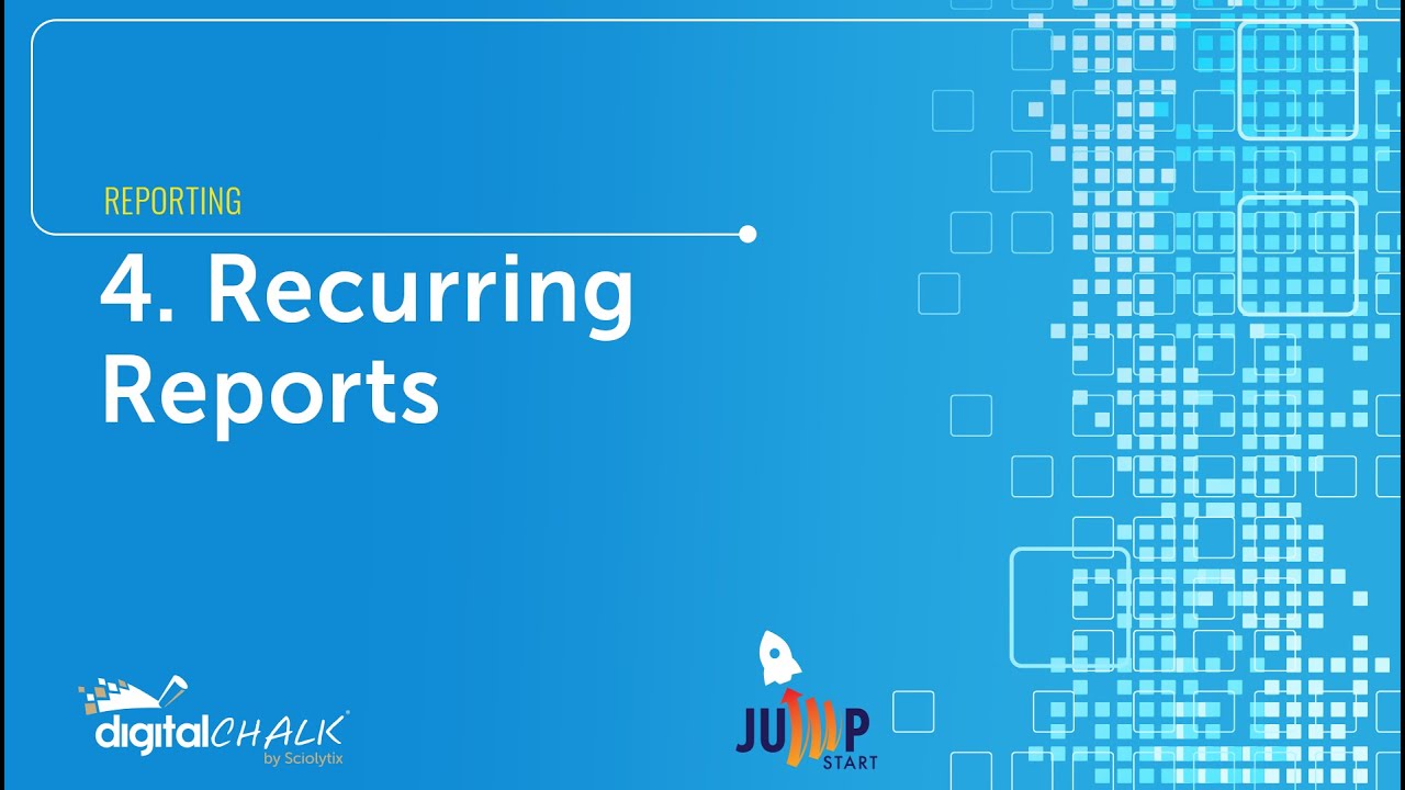 v8 4. Recurring Reports - YouTube