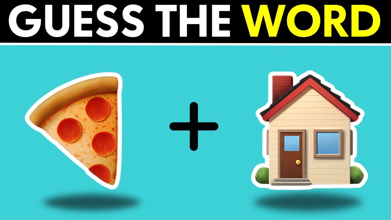 Guess the WORD by EMOJI | Easy, Medium & HARD 🤯 - YouTube