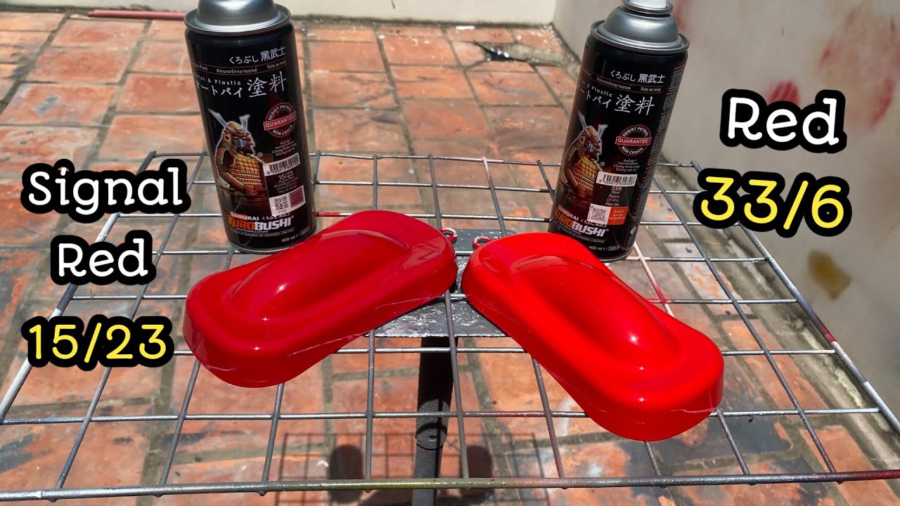 Standard Colours Red 33/6 and Signal Red 15/23 #samuraipaint - YouTube