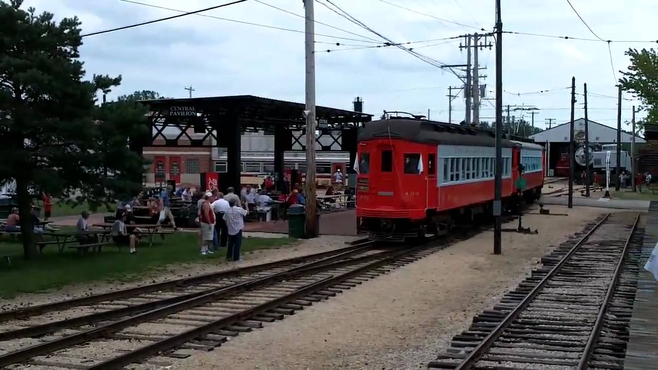 CA&E 409 with 3 car train at IRM - YouTube