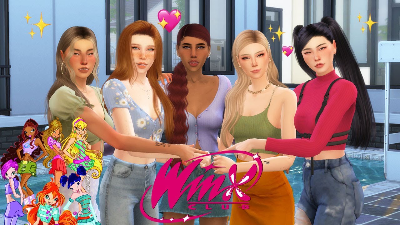 i recreated the WINX CLUB in The Sims 4 - YouTube