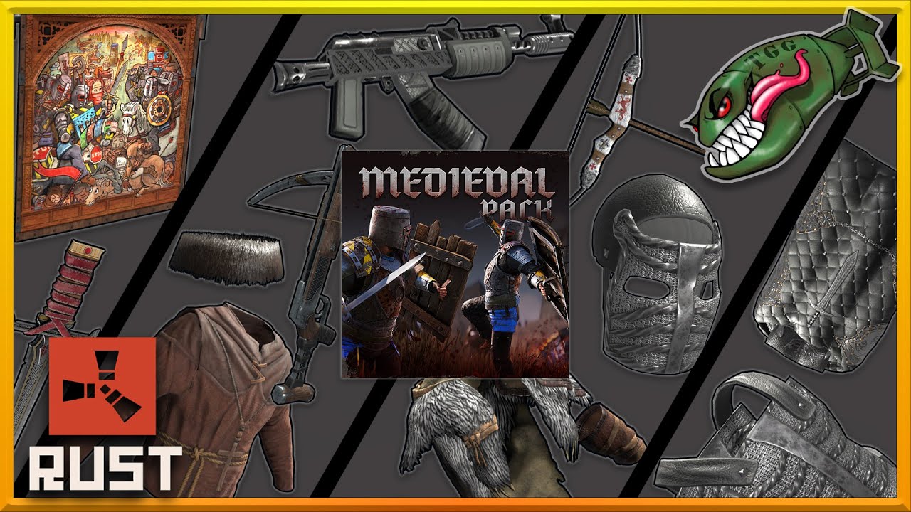 Rust Skins | Medieval Pack DLC, Barbarian Jacket, Medival Sword, Oathkeeper Bow #411 - YouTube