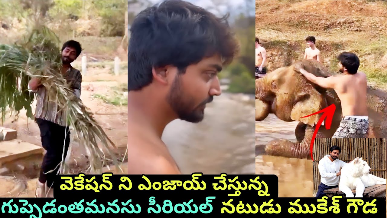Guppedantha manasu serial actor mukesh gowda latest vacation video goes ...
