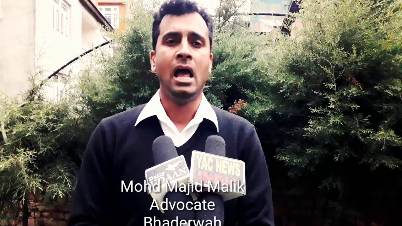Covid 19 : Advocate Mohd Majid Malik from Bhaderwah strongly condemned ...