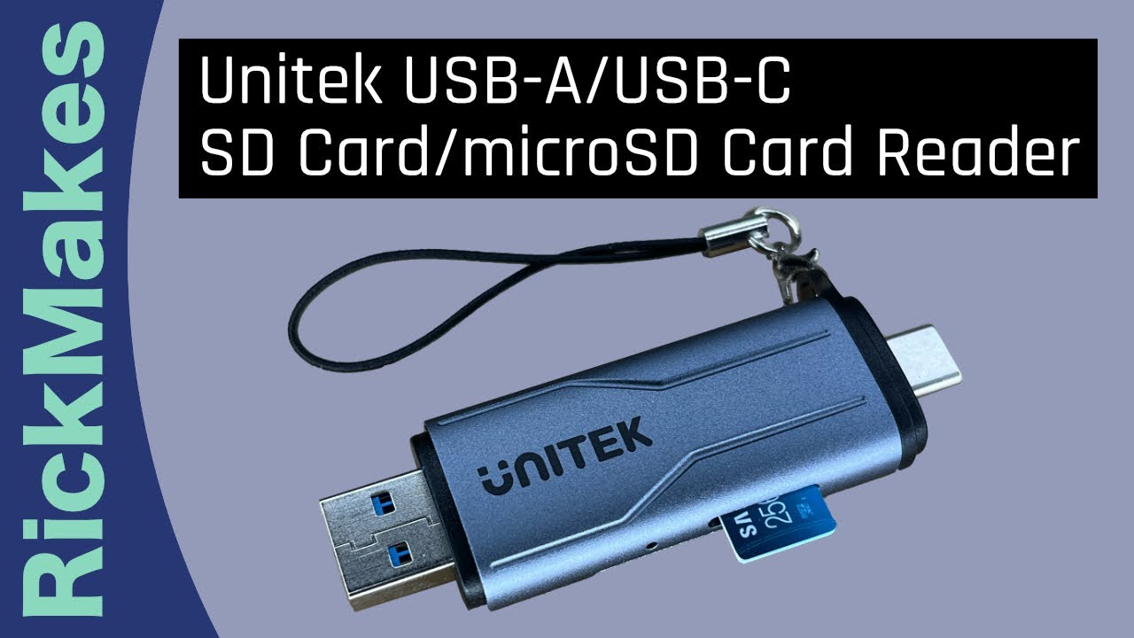 Unitek USB-A/USB-CSD Card/microSD Card Reader - YouTube