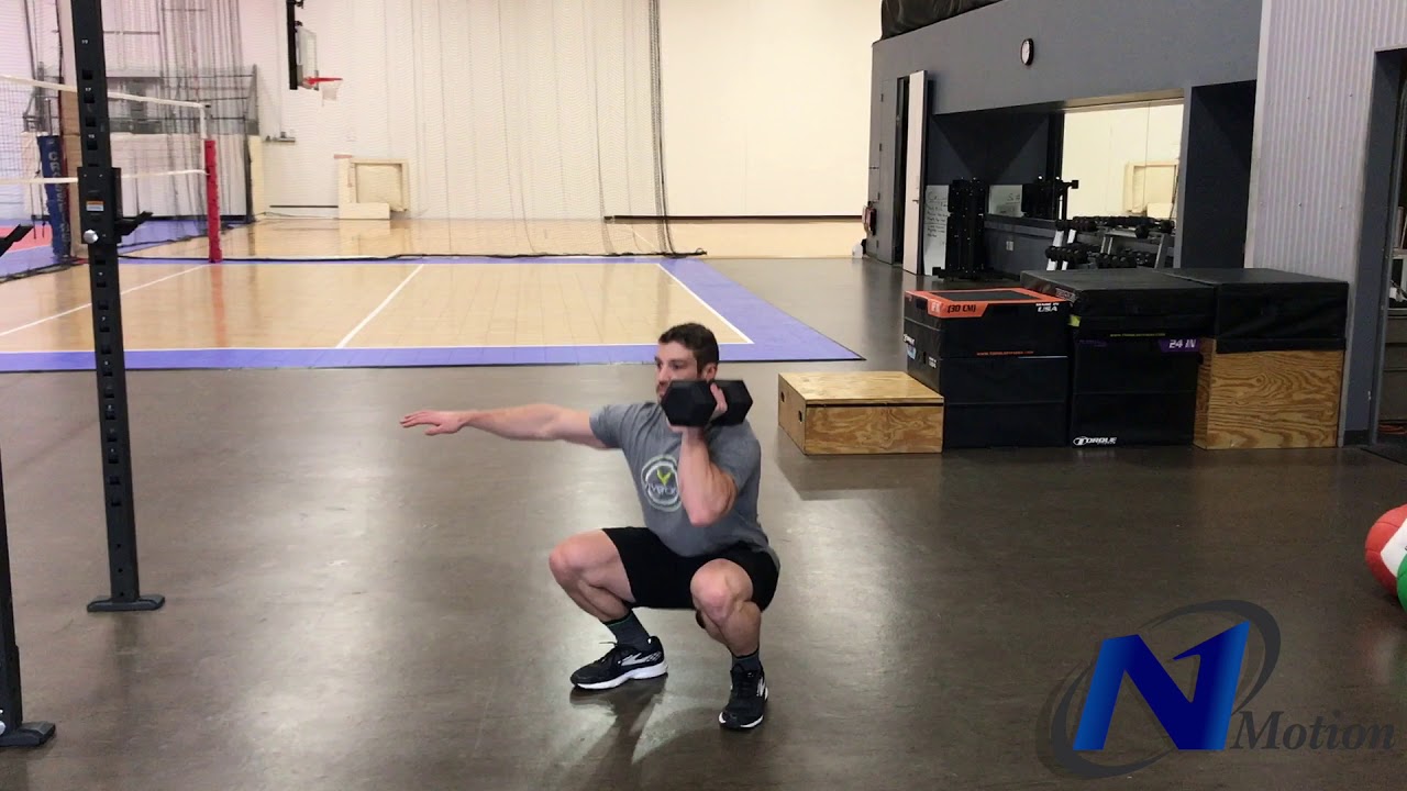 Dumbbell Offset Squat - YouTube