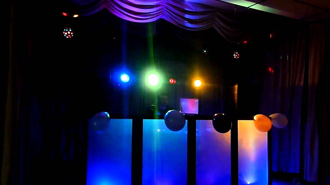 DJ Set up (with basic party lighting) - YouTube