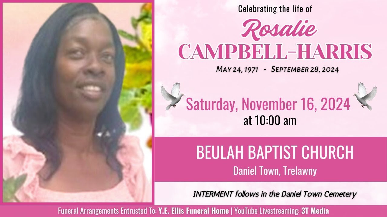 Celebrating the Life of Rosalie Campbell Harris - YouTube